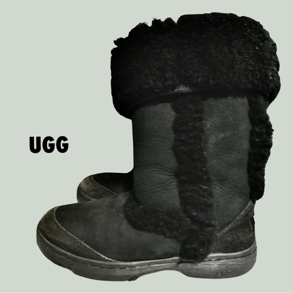 UGG | Shoes | Vtg Wool Ugg Sheep Skin Boots Women 7 Men Boy 6 Eva Sole ...